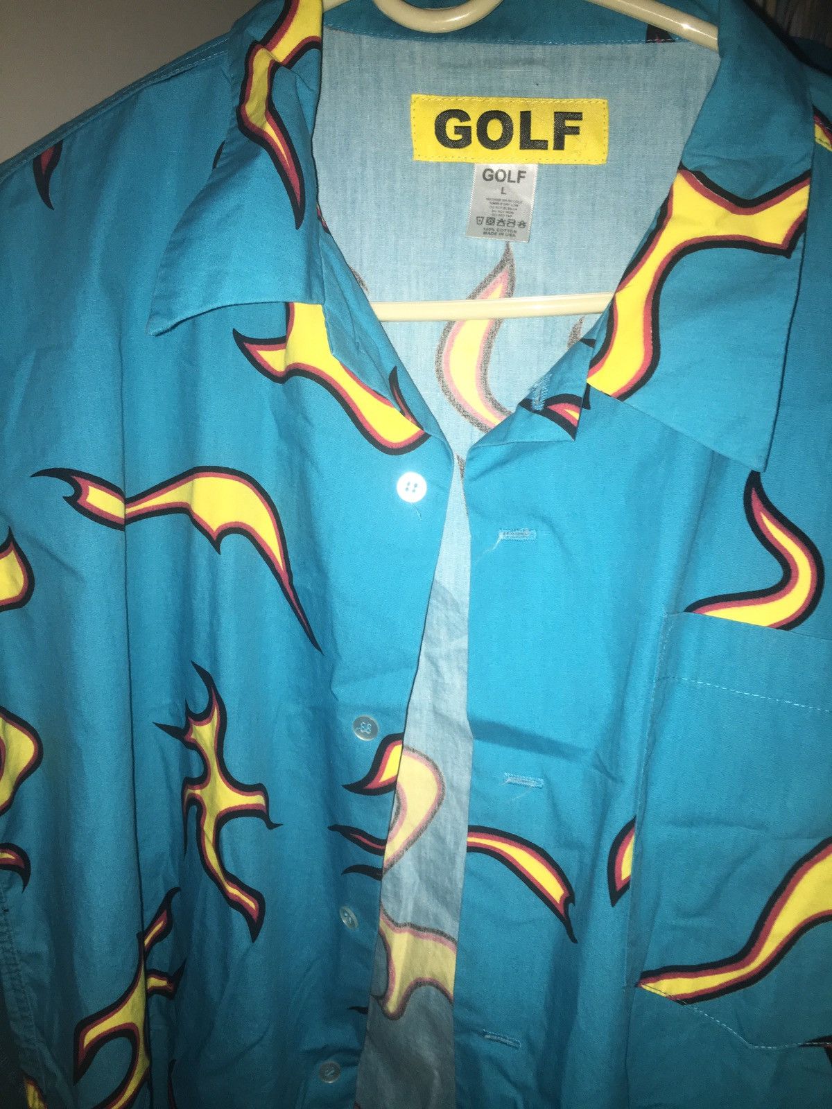 Golf Wang Golf Wang Flames Button Up | Grailed
