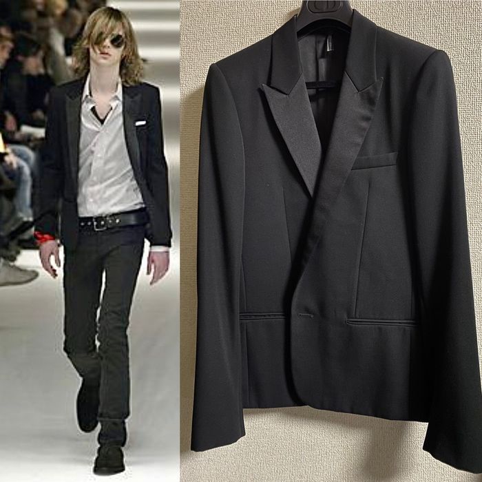 Dior ss05 dior homme tuxedo tailored jacket 48 | Grailed