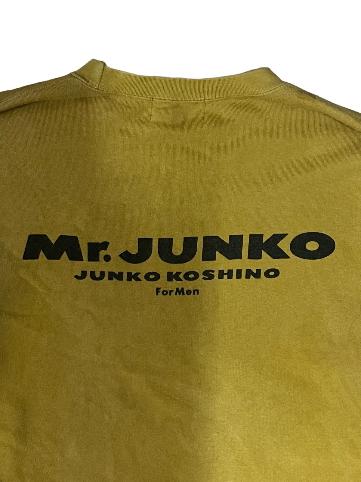 Designer Mr Junko Big Logo by Junko Shimada Mustard Sweatshirt | Grailed