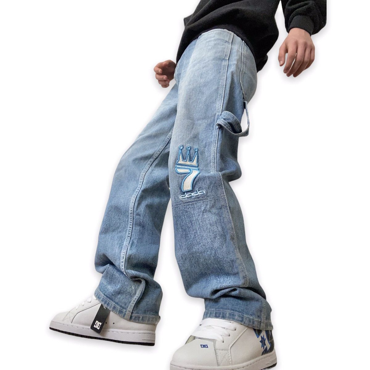 Damani Dada × Distressed Denim × Vintage Vintage Damani Dada HipHop ...