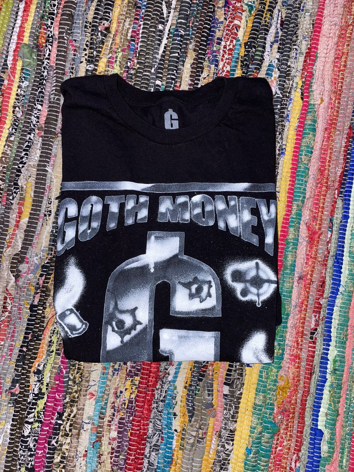 Goth Money Goth Money Records Airbrush Logo Tee | Grailed