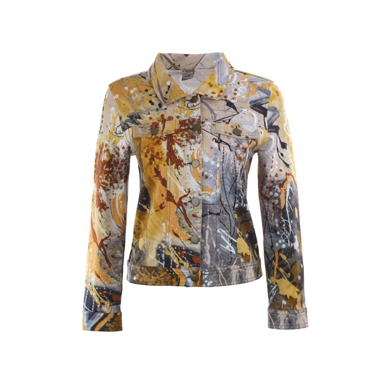 Designer NEW DOLCEZZA Honolulu Print Jean Jacket In Multi | Grailed