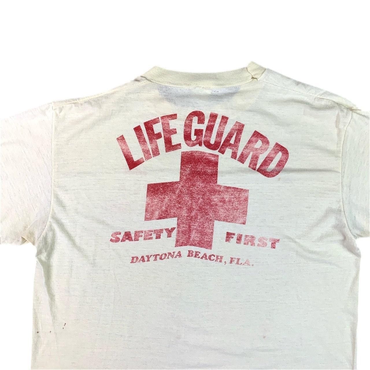 Vintage True Vintage 80s Lifeguard Daytona Beach Yellow T Shirt | Grailed