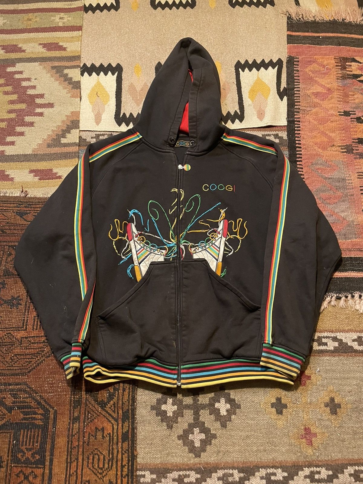 Vintage Vintage coogi embroidered zip up | Grailed