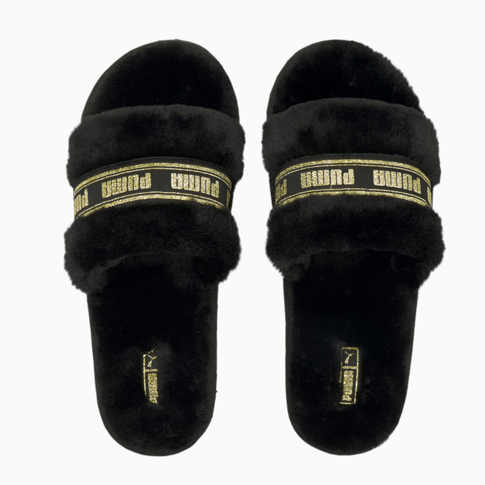 Puma Puma Fluff Faux Fur Slides | Grailed