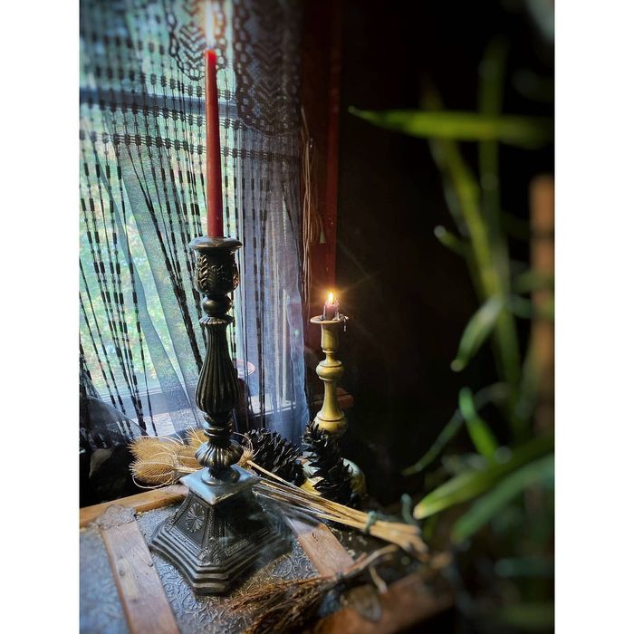 Vintage Gothic Filigree Taper Candle Holder, Gothic Home Decor | Grailed