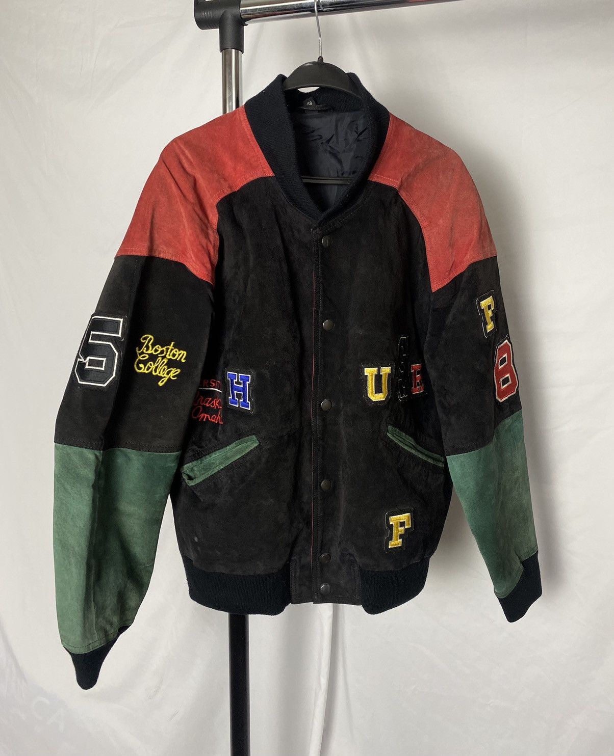 Avant Garde × Varsity Jacket × Vintage Vintage Leather varsity jacket ...