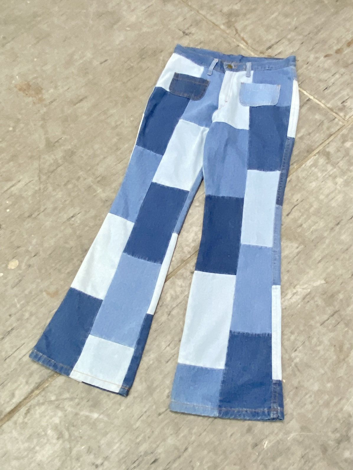 20471120 × Beauty Beast × Vintage ᶠᵃⁿᶜʸᵍᵘʸ SICK 90s Flared Patchwork ...