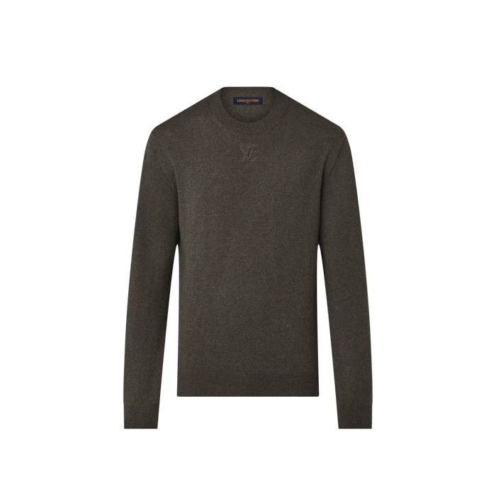 Louis Vuitton LOUIS VUITTON SWEATER WOOL KNITWEAR ZIP MADE LV LOGO ...