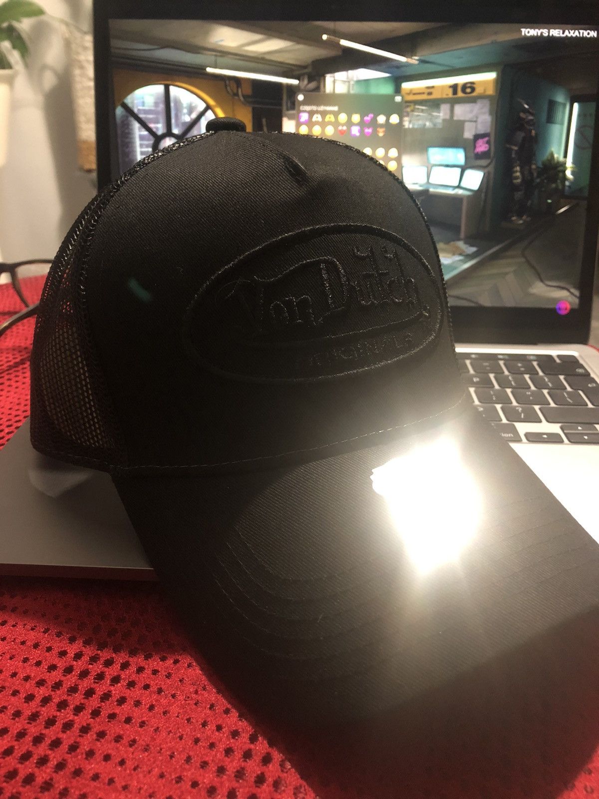 Von Dutch Triple Black 🖤 Von Dutch Drip Trucker Cap Hat | Grailed