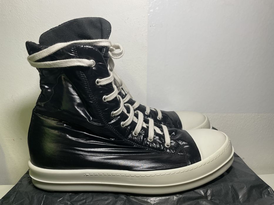 Rick Owens Rick Owens Drkshdw Black Performa Capped Toe/ Puffer Ramones ...