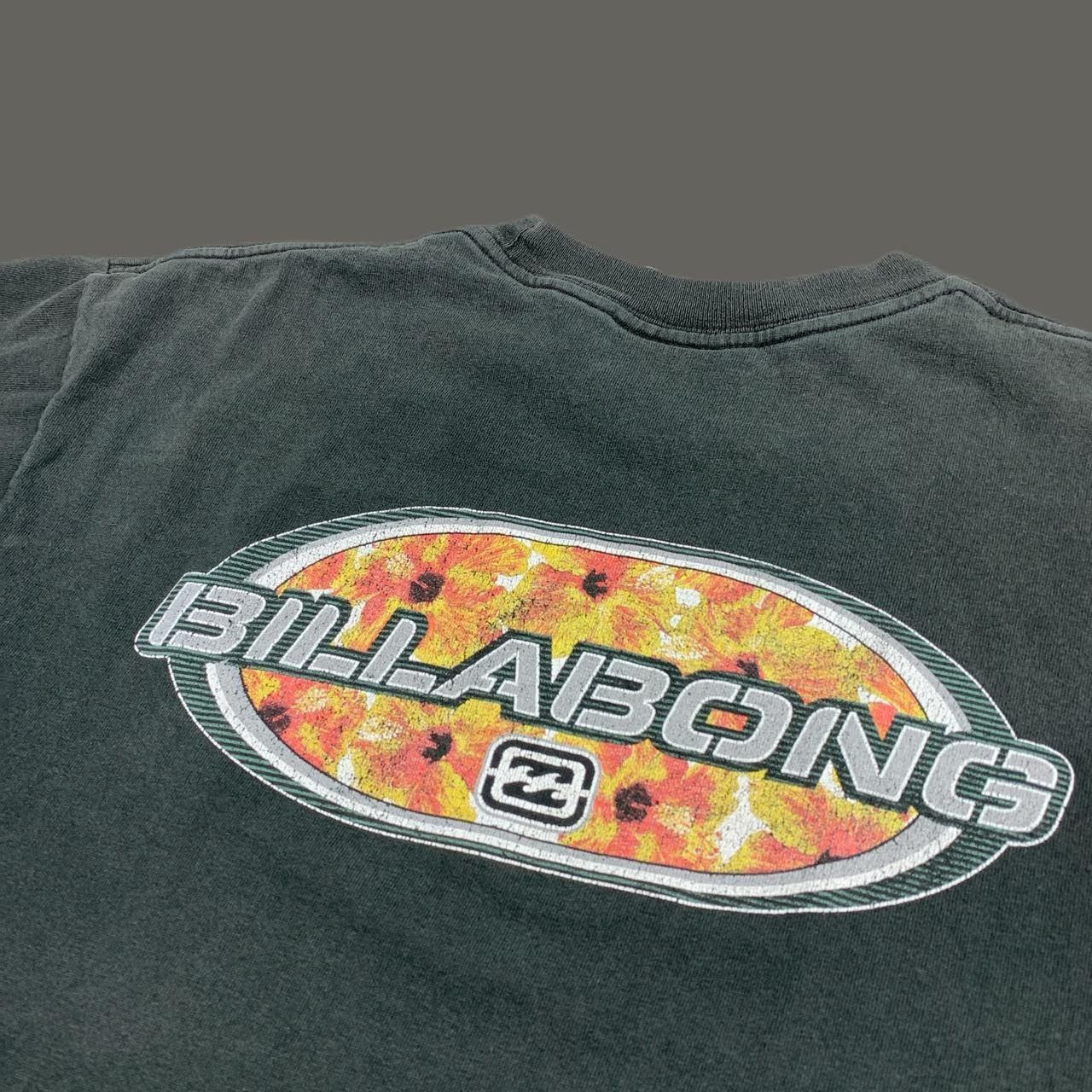 Vintage Vintage 90s Billabong Flames Sun Faded Black T Shirt | Grailed
