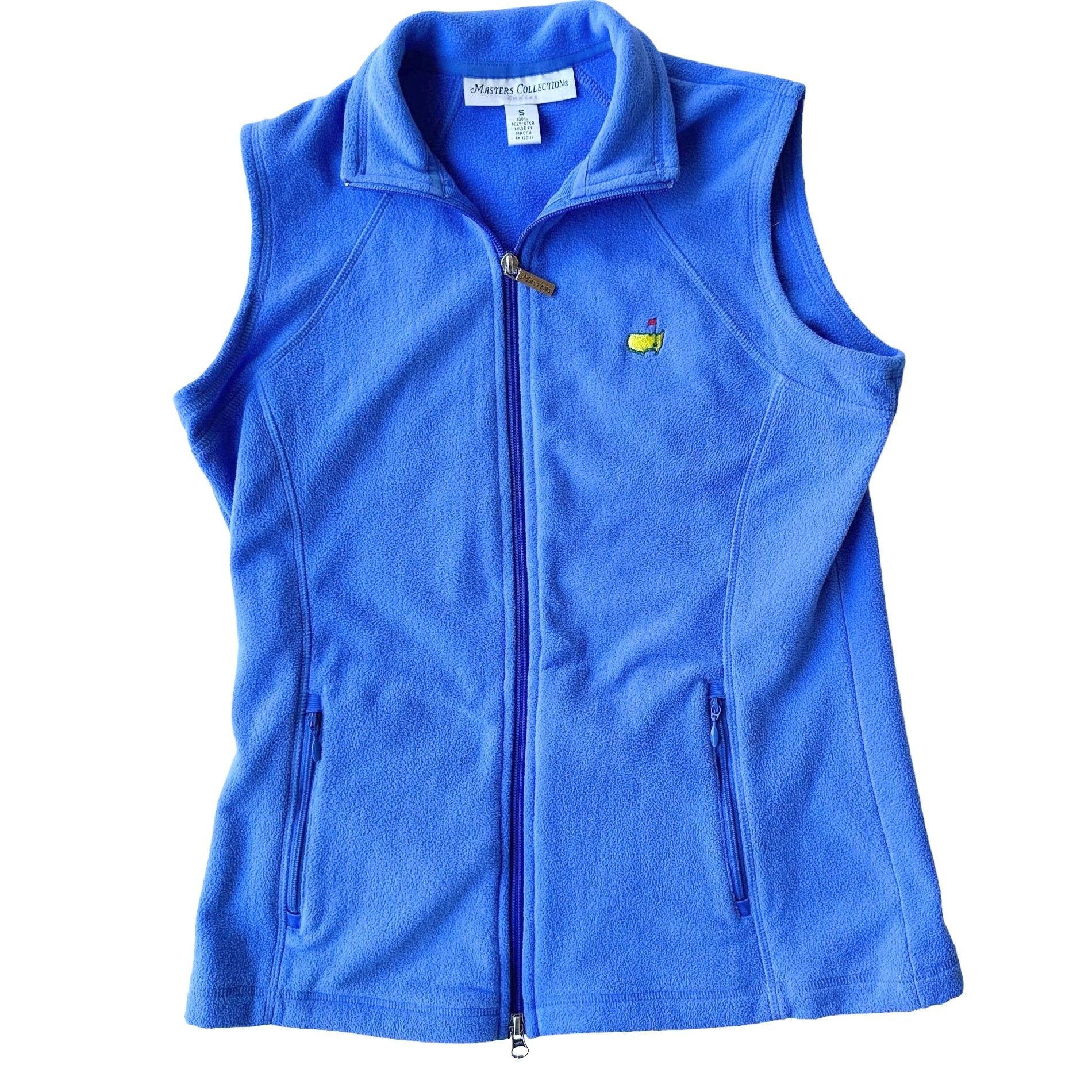 Designer × Vintage Masters Collection Ladies Vest Small Blue Fleece ...