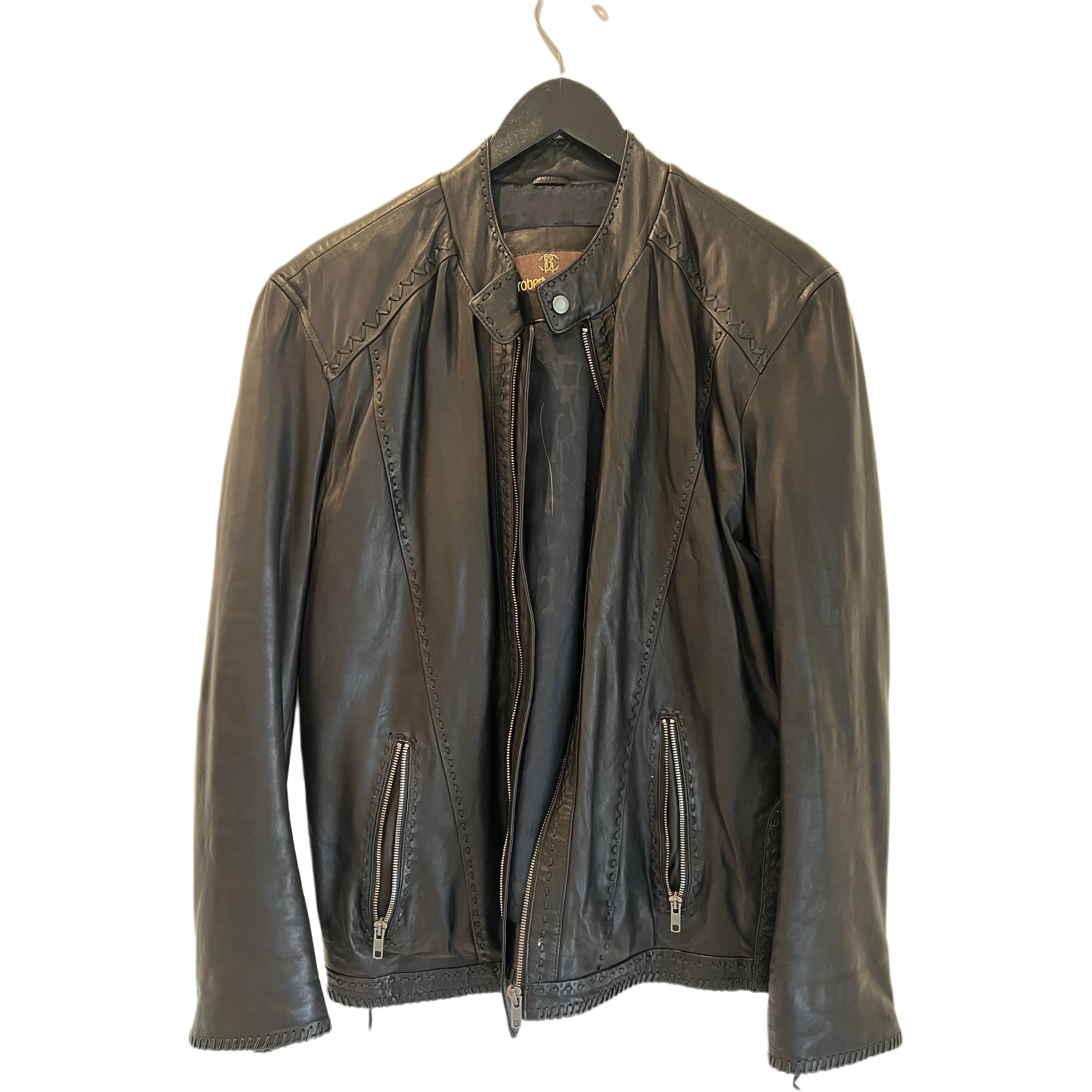 Roberto Cavalli Leather Jacket Roberto Cavalli | Grailed