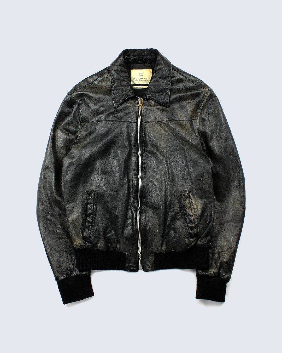 Scotch & Soda × Vintage Vintage Sanded Leather Jacket | Grailed