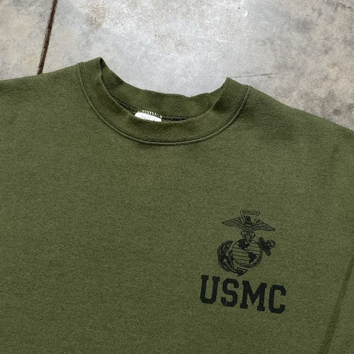 Vintage Vintage USMC Logo Crewneck Sweatshirt 80s Marine Corps | Grailed