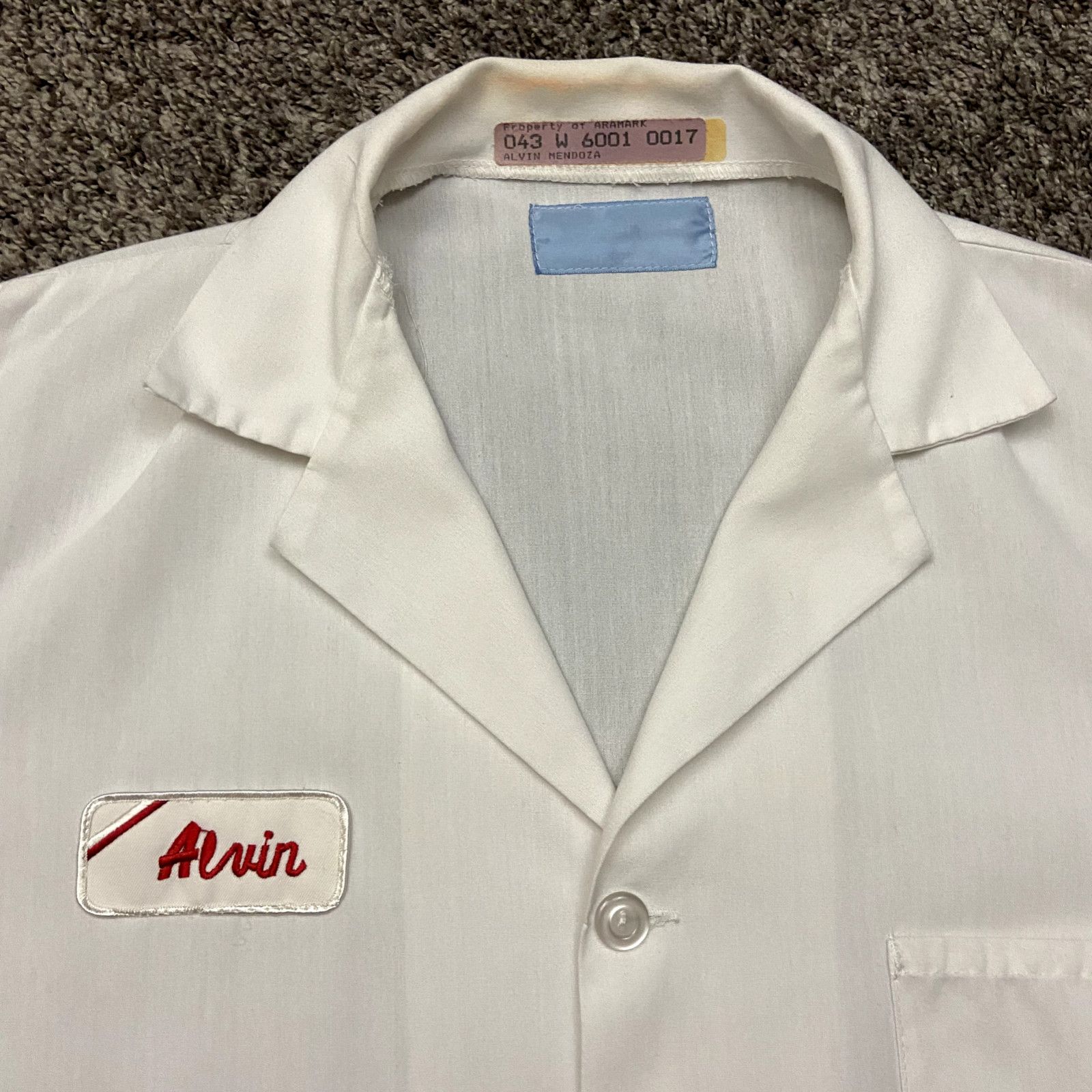 Vintage Vintage Lab Coat 70s 80s Scientist Medical Alvin Name Patch ...