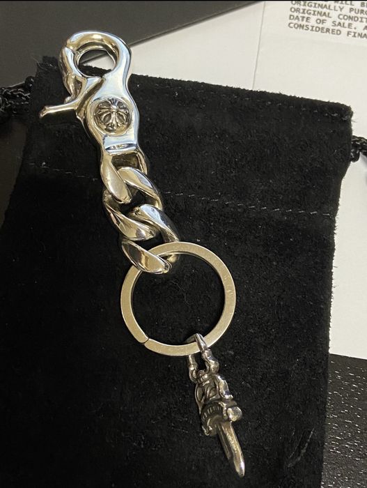 Chrome Hearts Chrome hearts Key ring clip chain classic #5 dagger | Grailed