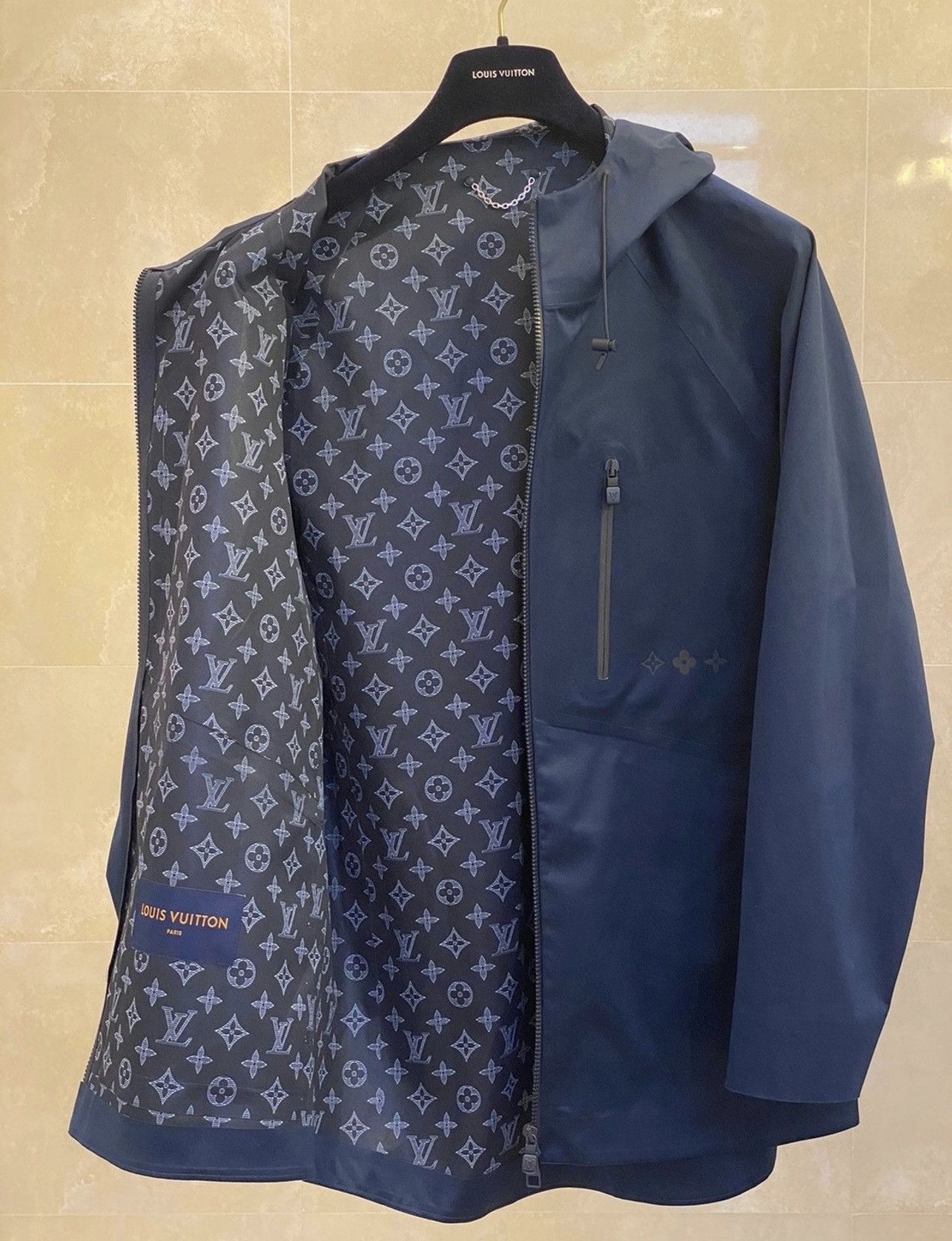 Louis Vuitton $4K Louis Vuitton x Kim Jones Monogram Lined Jacket | Grailed
