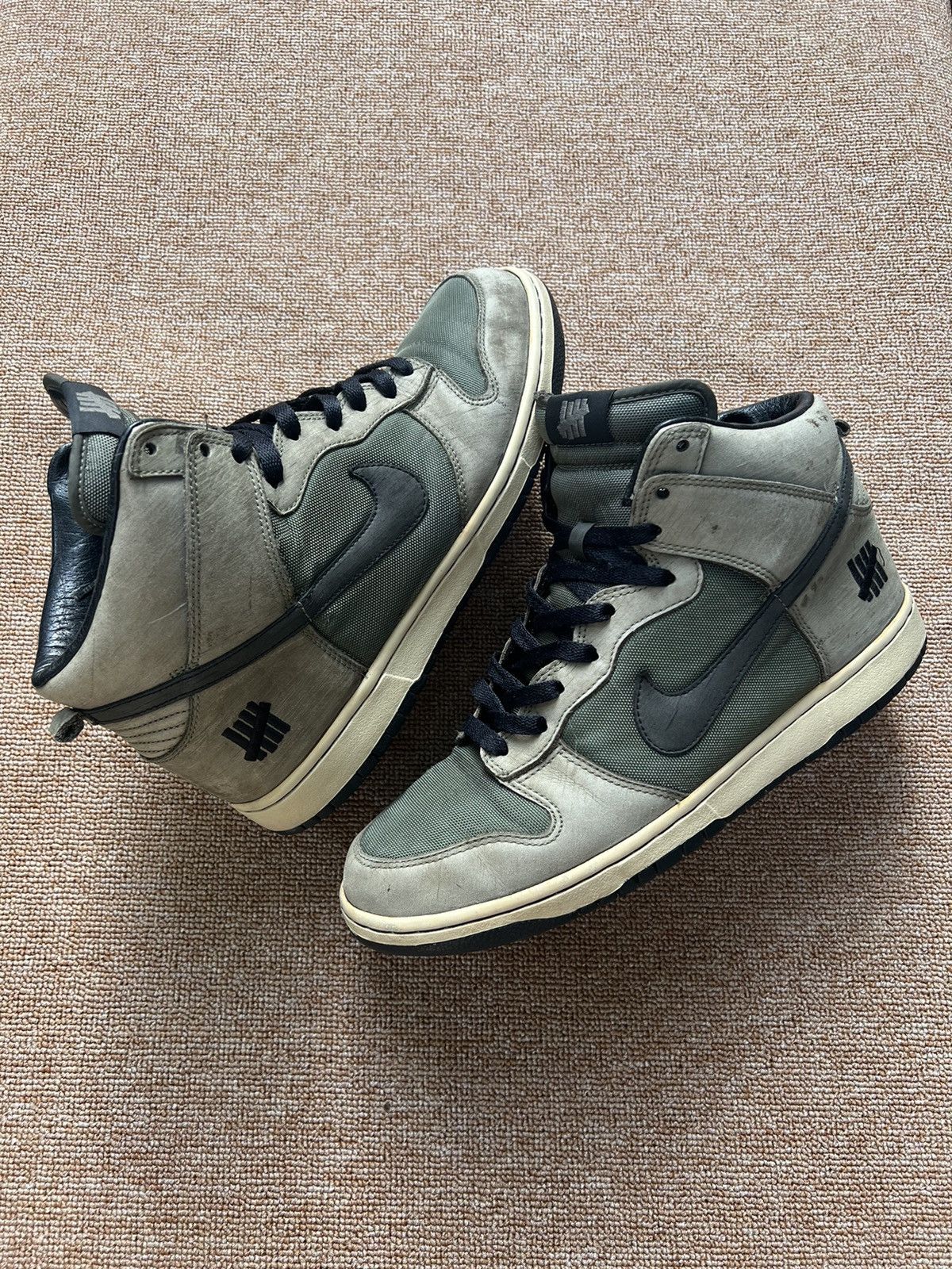 Nike RARE Nike Dunk High Undefeated Ballistic Olive | Grailed
