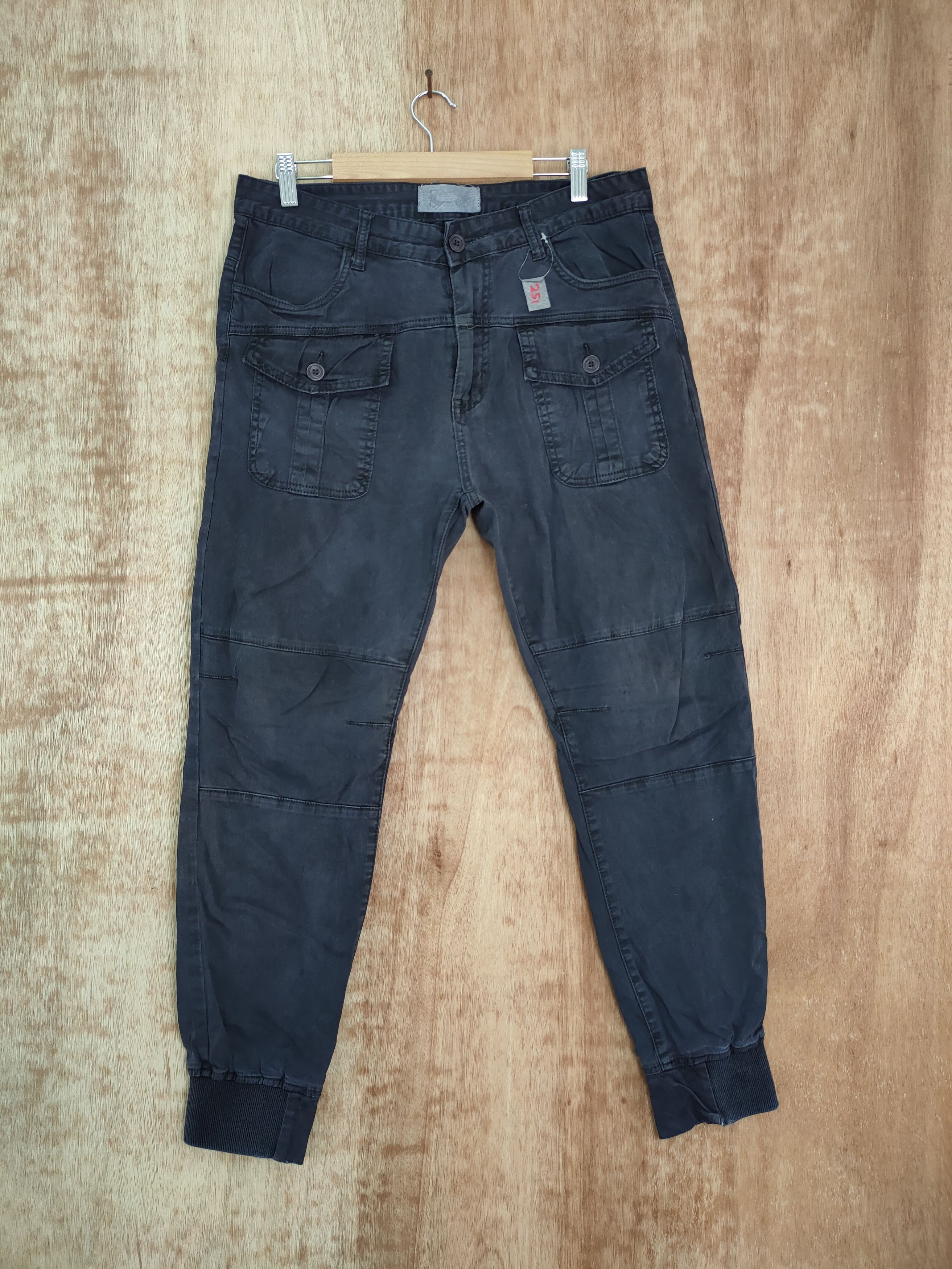 Faded Glory × Streetwear × Vintage Jean Bank denim faded jogger cargo ...