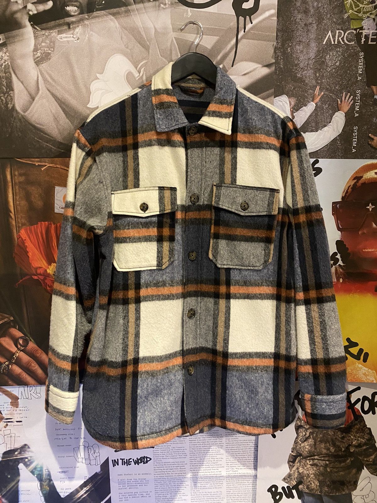 Zara Zara Button Up Flannel Shirt Jacket | Grailed