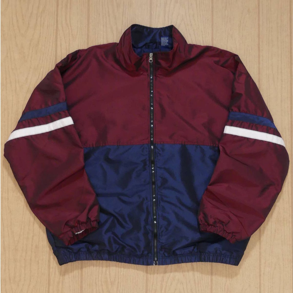Vintage 1990s Iridescent Boxy Nylon Track Jacket | Grailed