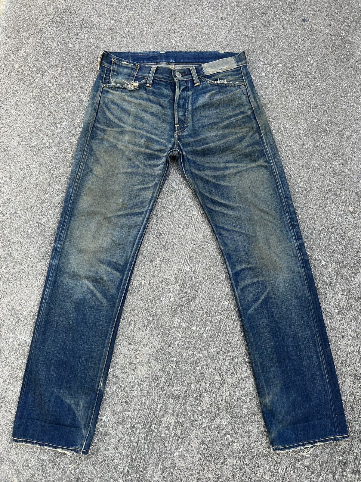 Japanese Brand Vintage 2006 LVC Levi’s 501 Big E Mud Denim Selvedge ...