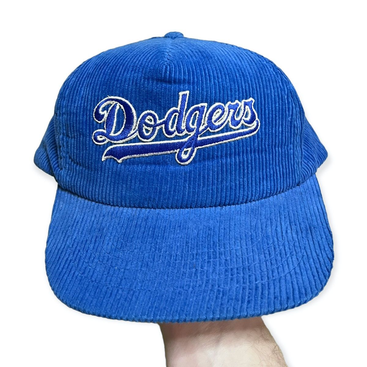 MLB × Vintage Vintage Los Angeles Dodgers Script Hat Corduroy Snapback ...
