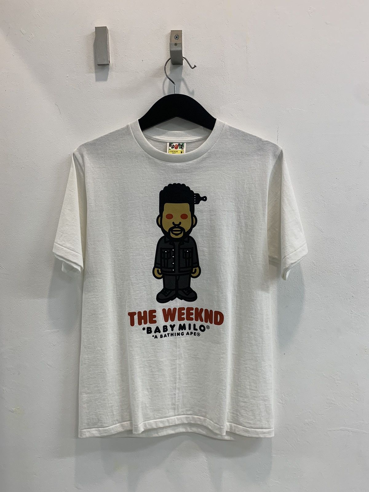 Bape × The Weeknd A Bathing Ape The Weeknd Figure White Tee | Grailed