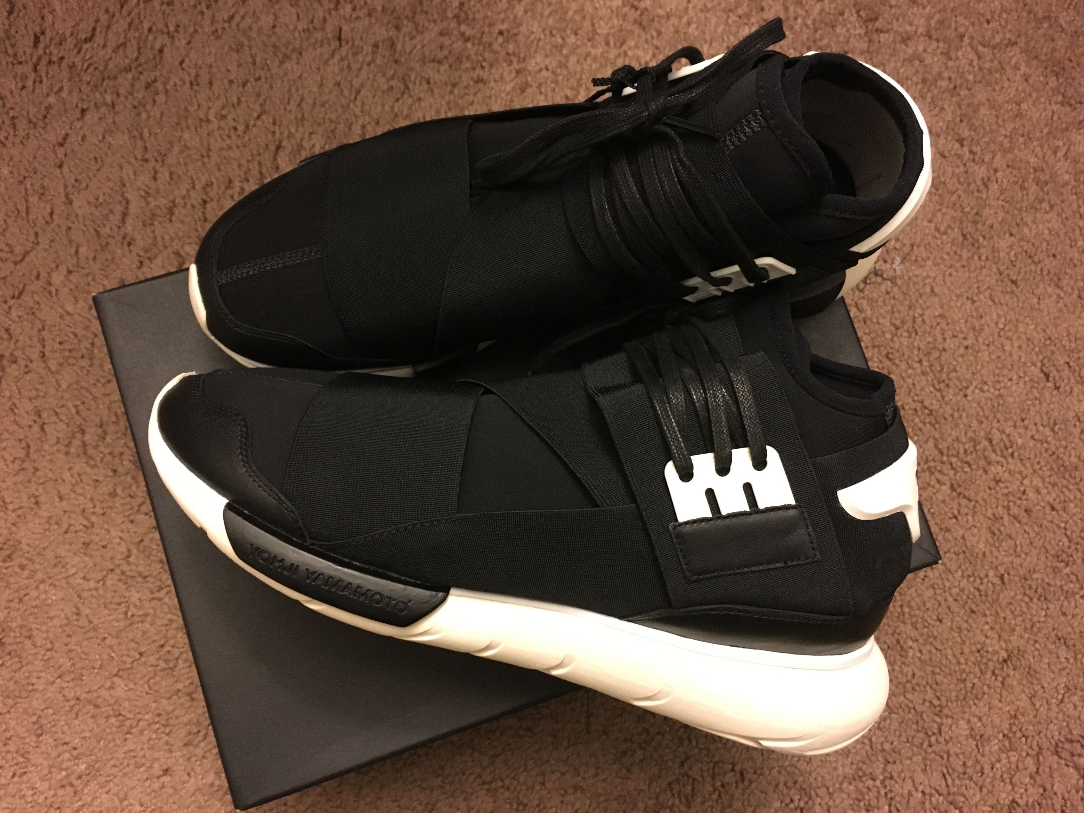 Y-3 Qasa High Black & White FW/15 | Grailed