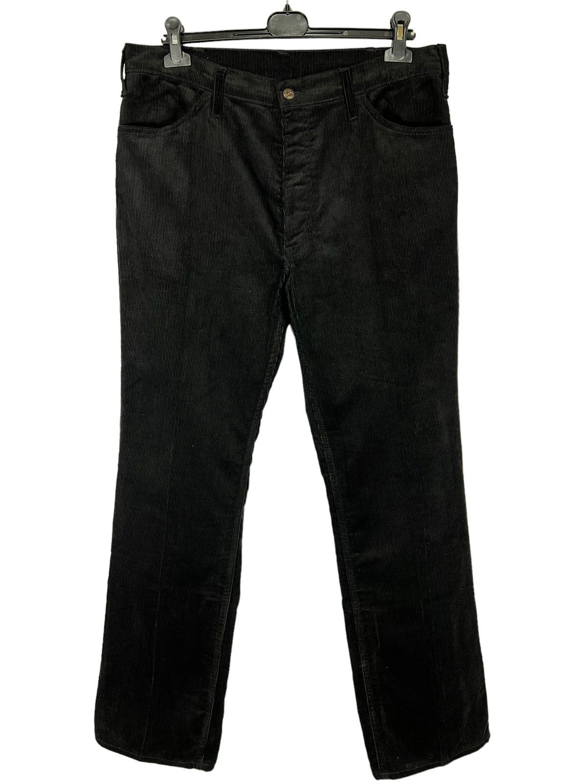 Levi's Vintage Levi's Big E Talon 42 Zipper Black Corduroy Pants | Grailed