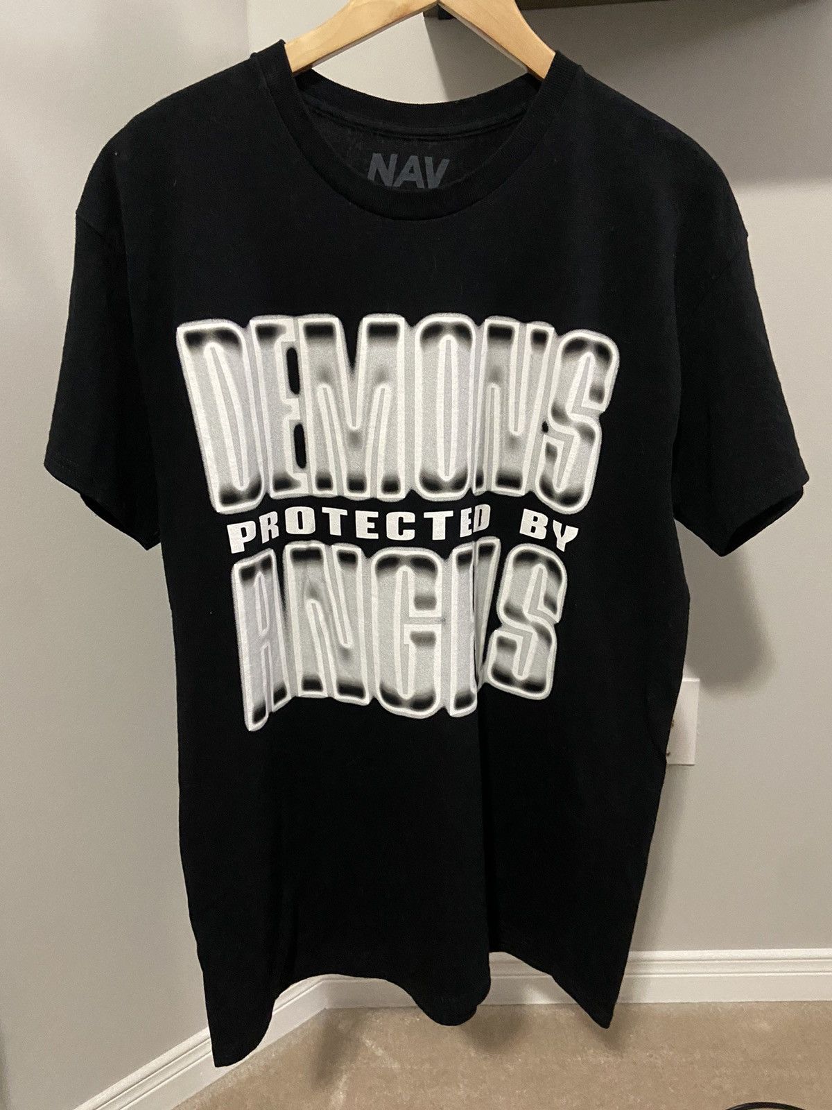 Vlone VLONE NAV XO Demons Protected By Angels Shirt | Grailed
