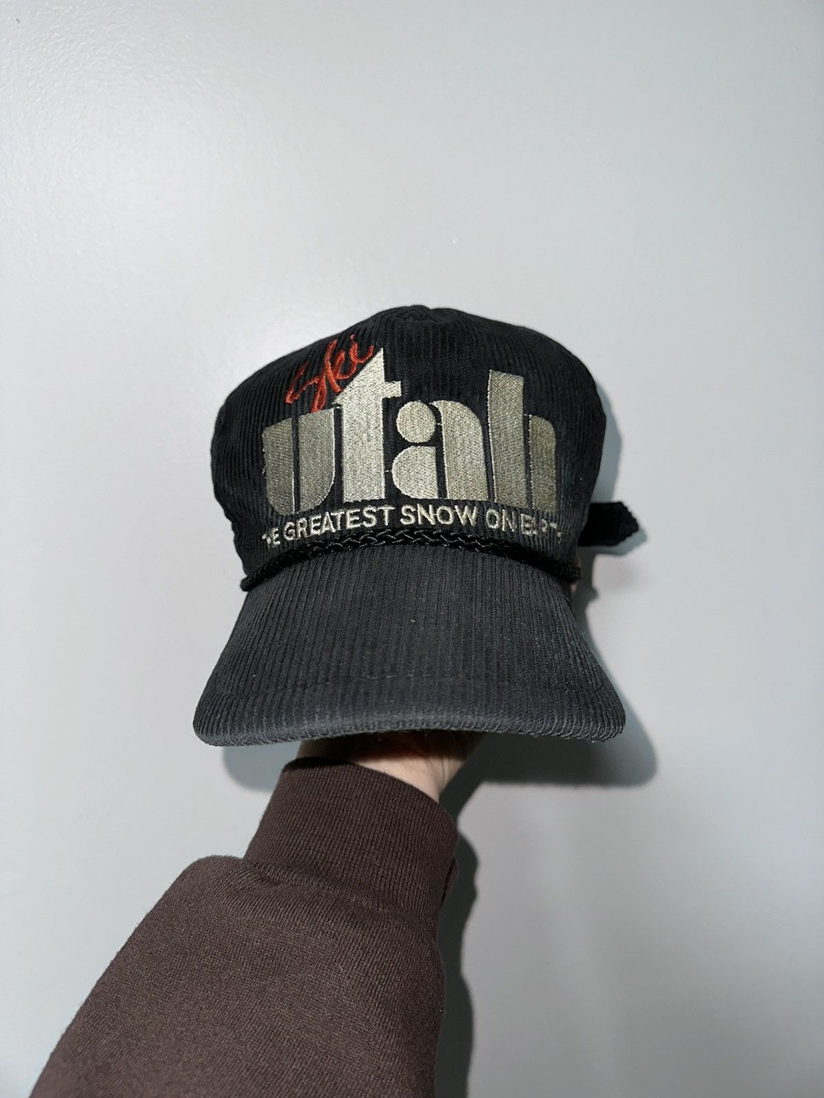 Hat × Streetwear × Vintage Vintage 90s Corduroy Rope Hat Ski Utah | Grailed