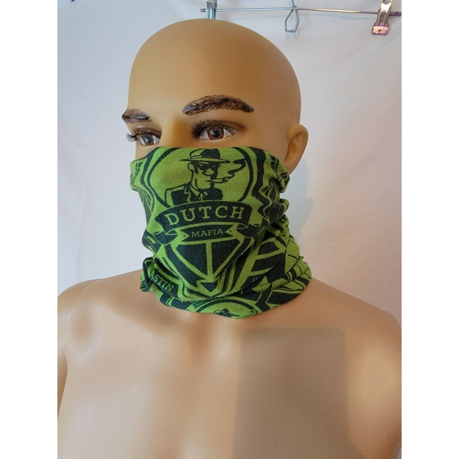 Vintage Dutch Bros Coffee Face and Neck Mask Covering Brothers Mafia ...