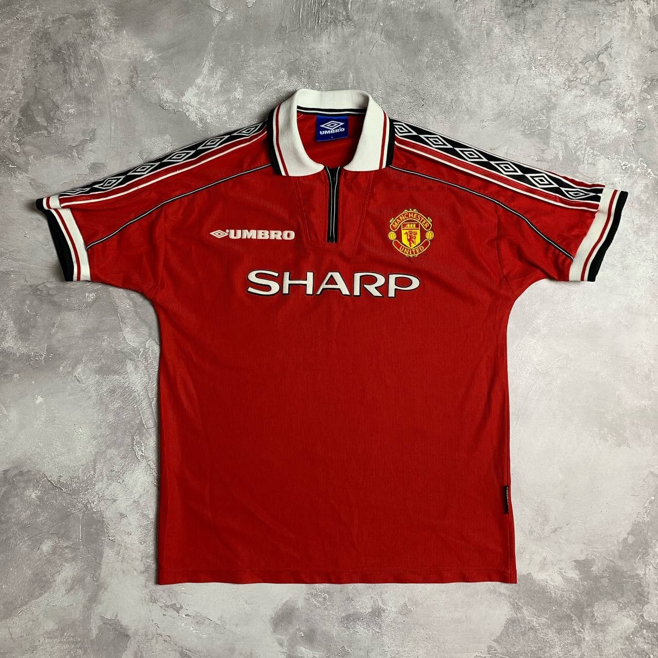 Vintage Vintage Umbro Manchester United Sharp 98 Soccer Jersey Y2K ...