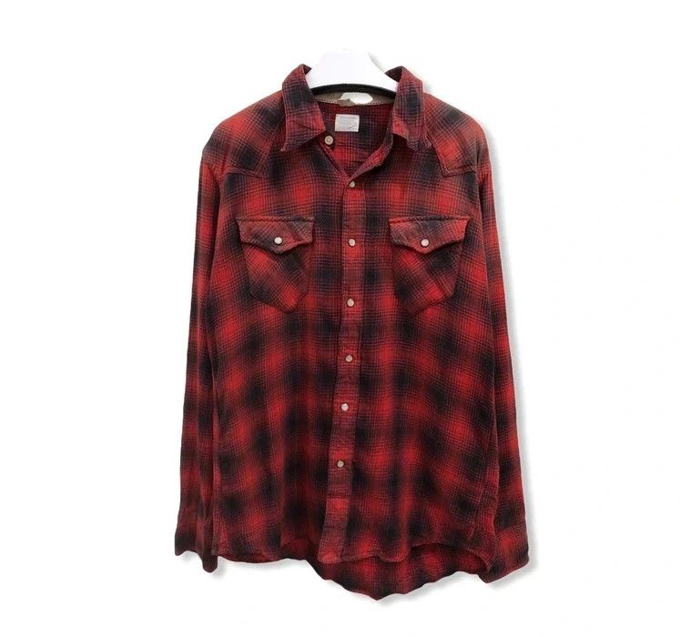 Japanese Brand Japanese Brand Back Number Western Flannel Shirt 👕 | Grailed