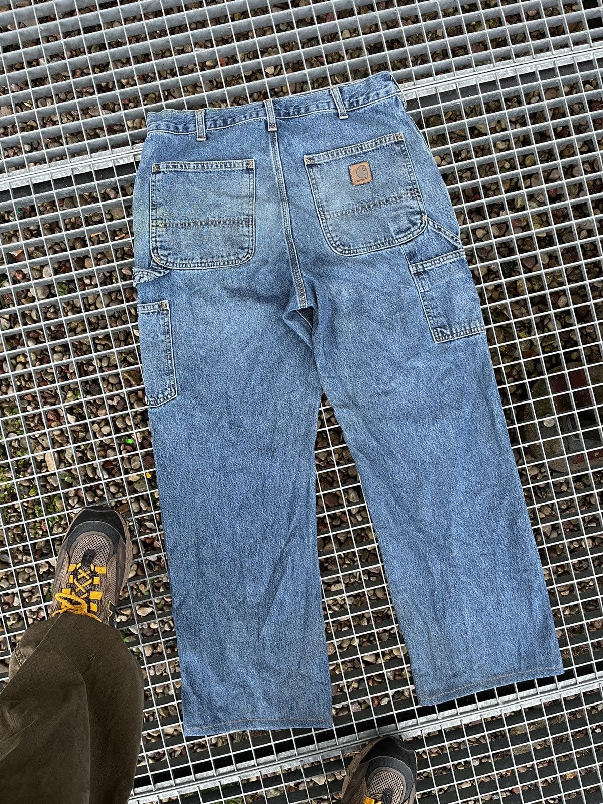 Carhartt × Streetwear × Vintage Vintage 90s Carhartt Baggy Original Dungaree Fit Jeans Pants ...