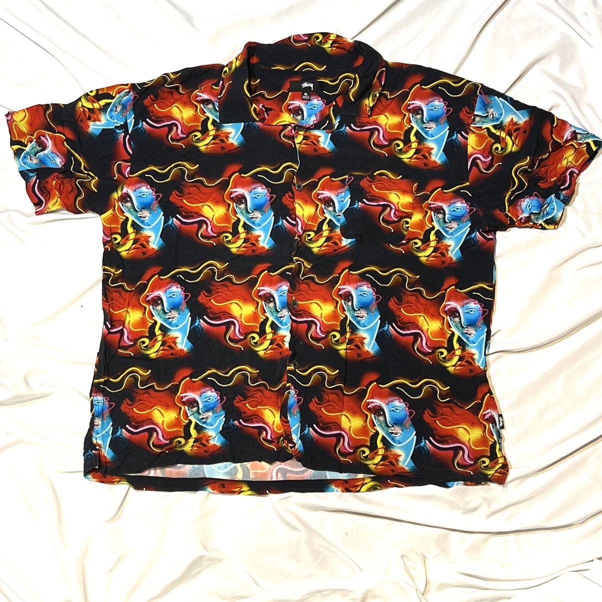 Streetwear × Stussy × Vintage Stussy Neon Venus Shirt | Grailed
