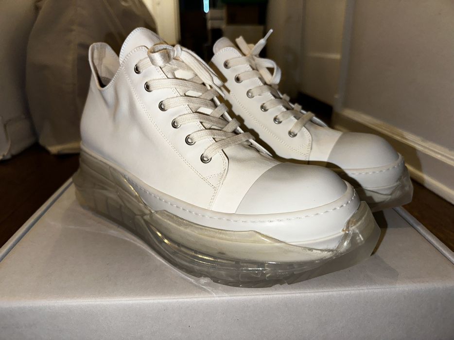 Rick Owens Rick Owens DRKSHDW Abstract Clear Sole Mid-top Sneakers ...
