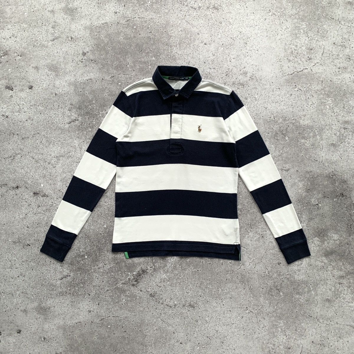 Polo Ralph Lauren Vintage Polo Ralph Lauren 90s Women’s Striped Rugby Shirt M | Grailed