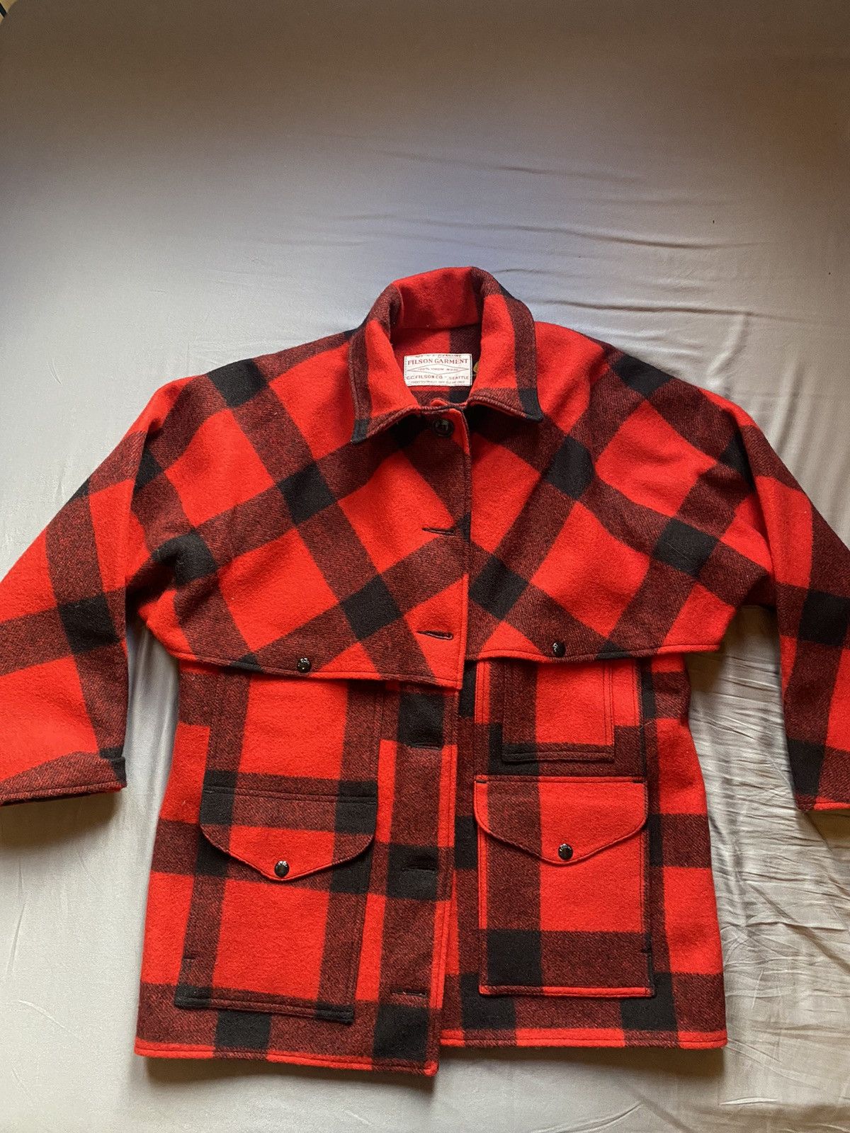 Filson × Made In Usa × Vintage Vintage Filson Buffalo Double Mackinaw ...