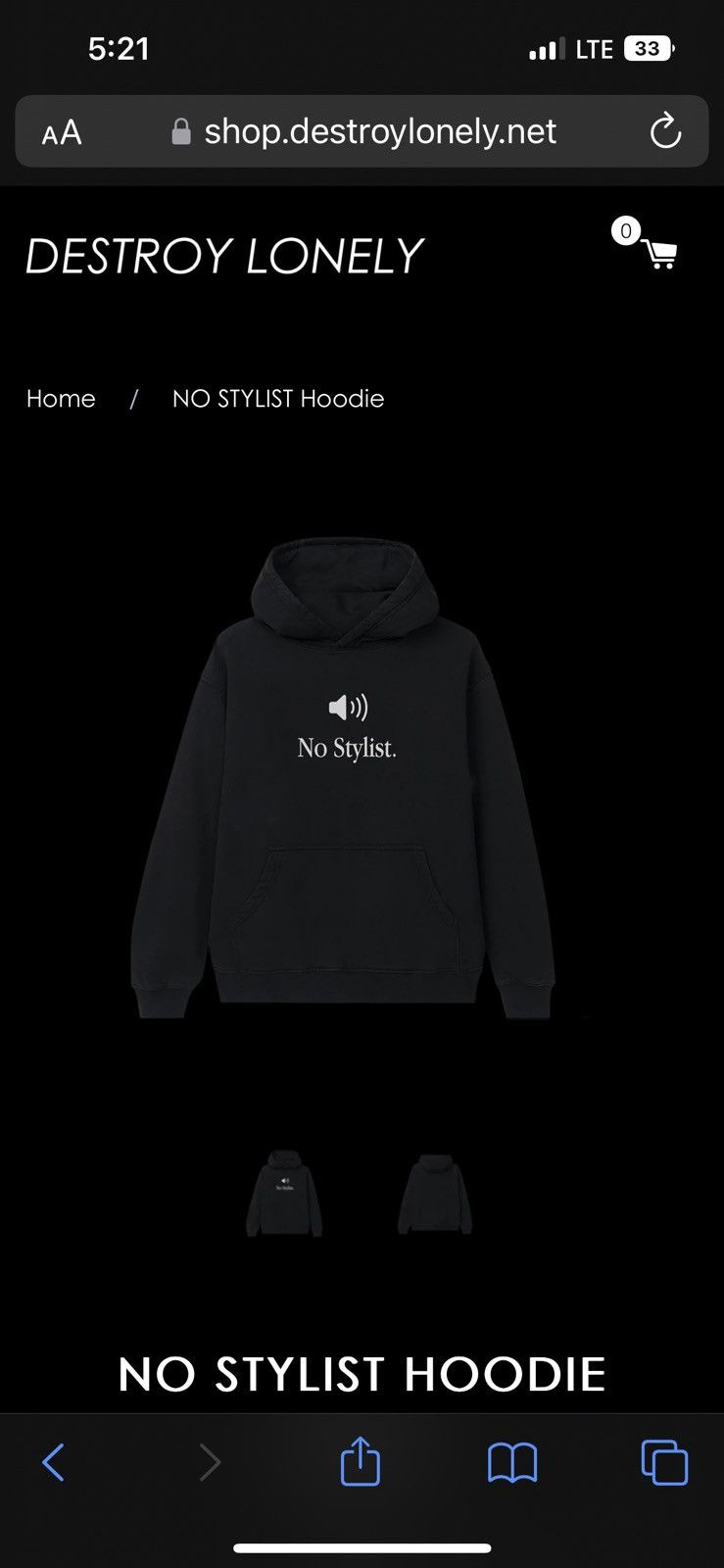 Streetwear Destroy Lonely no stylist hoodie | Grailed