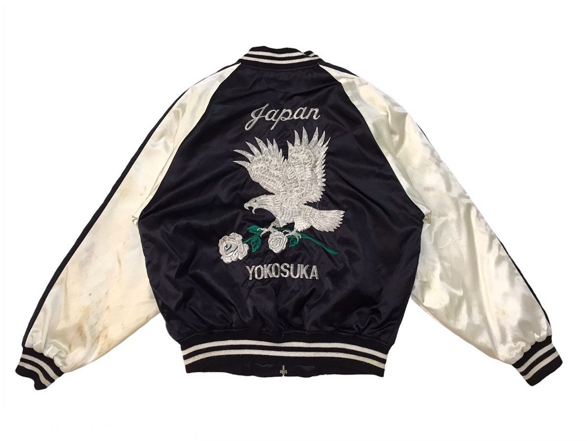 Japanese Brand × Sukajan Souvenir Jacket Japan Yokosuka Sukajan Jacket ...