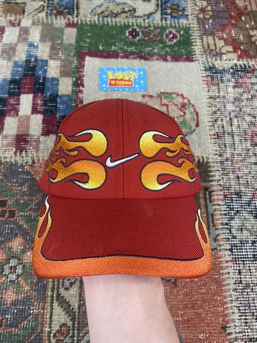 Nike Y2K Vintage Nike Fire Flames Hat Air Max TN Bakin | Grailed