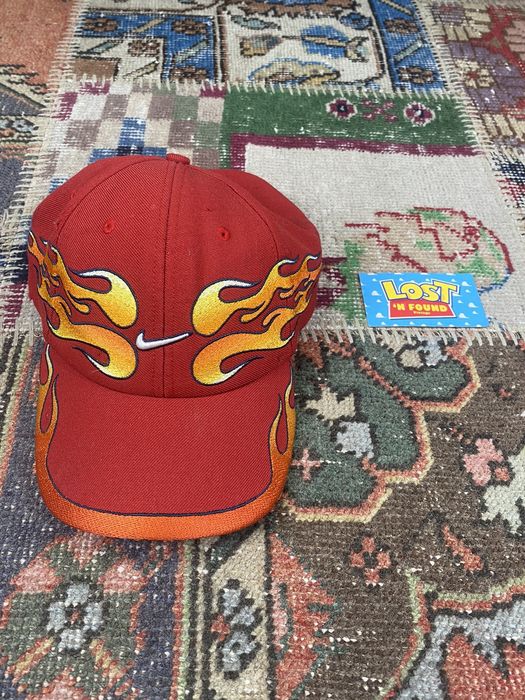 Nike Y2K Vintage Nike Fire Flames Hat Air Max TN Bakin | Grailed