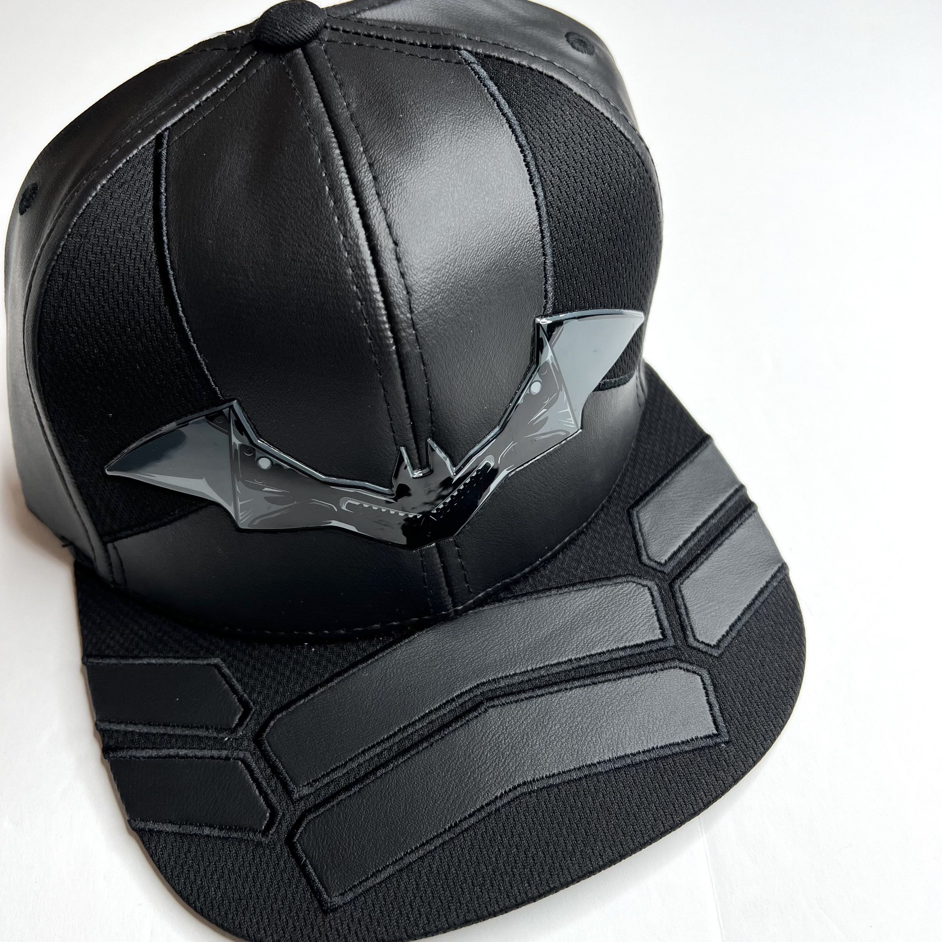 Batman DC Comics “The Batman Movie” Black Leather and Vinyl Cap NWT ...