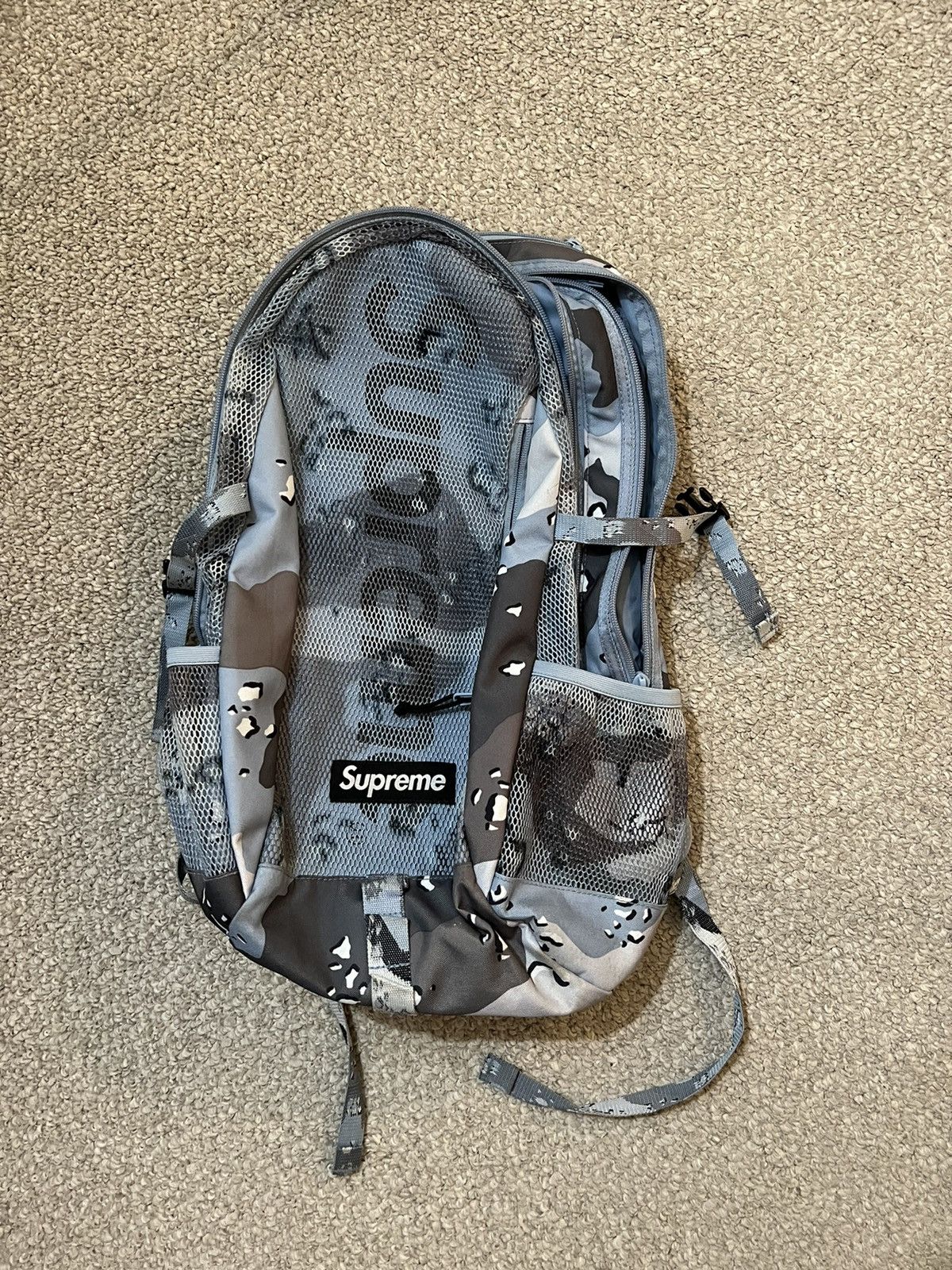 Supreme Supreme Blue Chocolate Chip Camo Backpack - SS20 | Grailed
