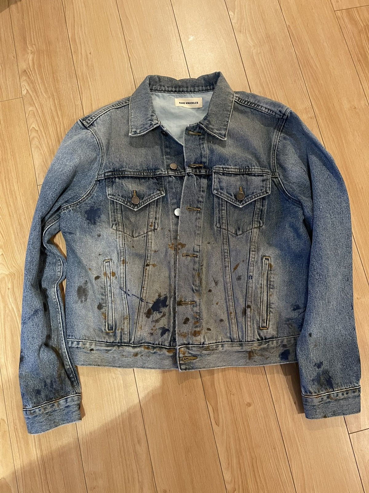 Bare Knuckles Bare knuckles paint denim jacket | Grailed