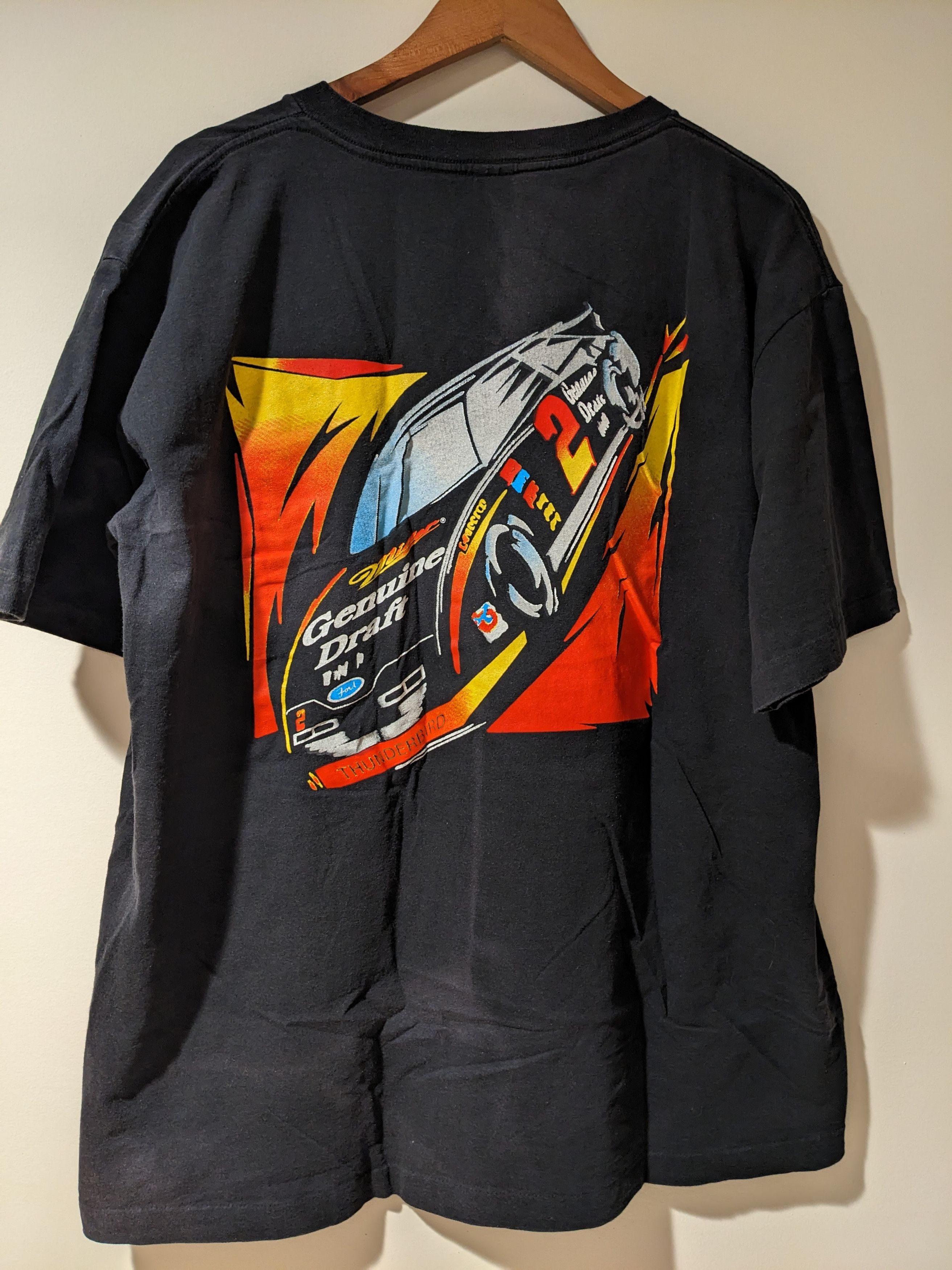 Chase Authentics × NASCAR × Vintage Vintage 90s Nascar Chase Authentic Miller Genuine XL T-Shirt ...